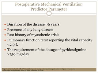 Thymectomy Perioperative Management of Myasthenia Gravis.pptx