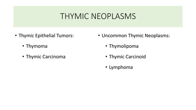 Thymectomy & Thymic Disorders - Clinical Implications, Multimodal and ...