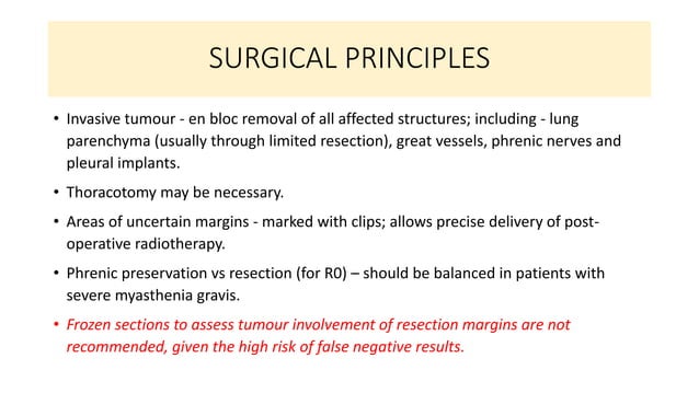 Thymectomy & Thymic Disorders - Clinical Implications, Multimodal and ...