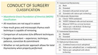 Thymectomy & Thymic Disorders - Clinical Implications, Multimodal and ...