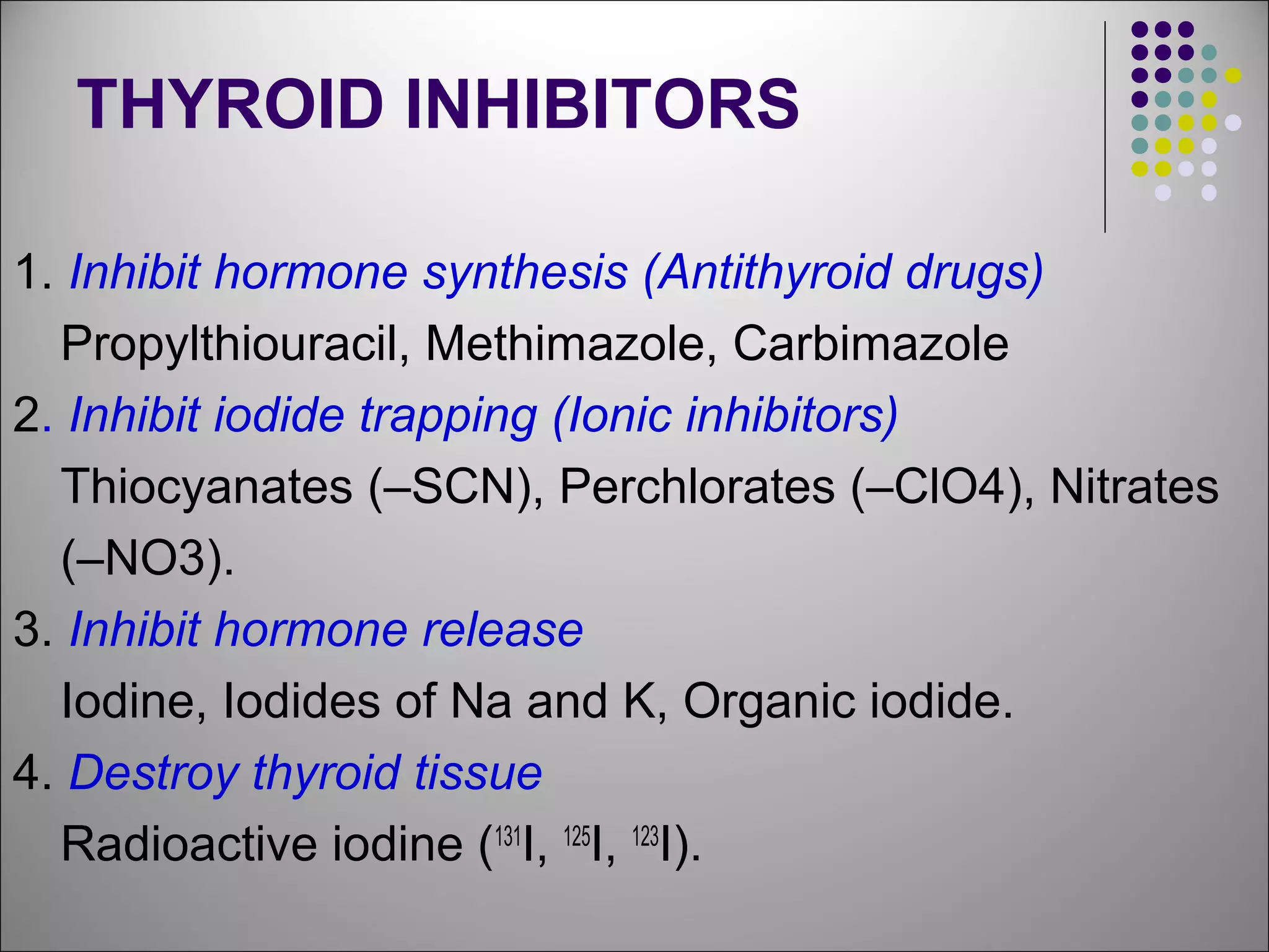 Thyoid hormones and thyroid inhibitors | PPT
