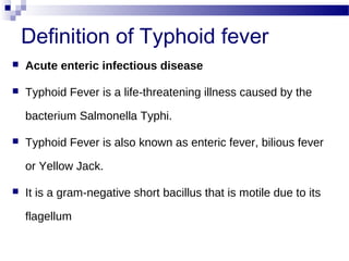 Typhoid fever | PPT