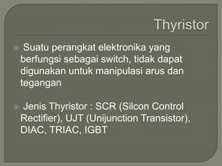 Thyristor | PPTX