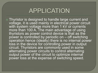 Thyristor | PPTX