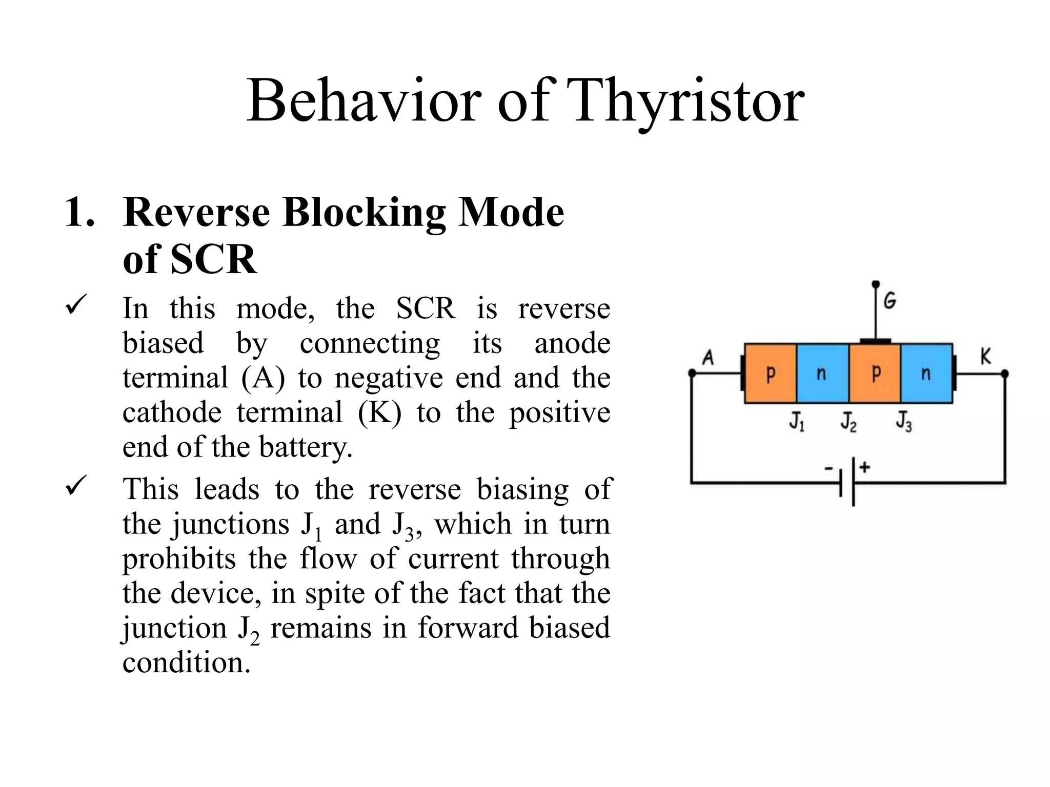 Thyristor | PPTX