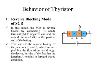 Thyristor | PPTX