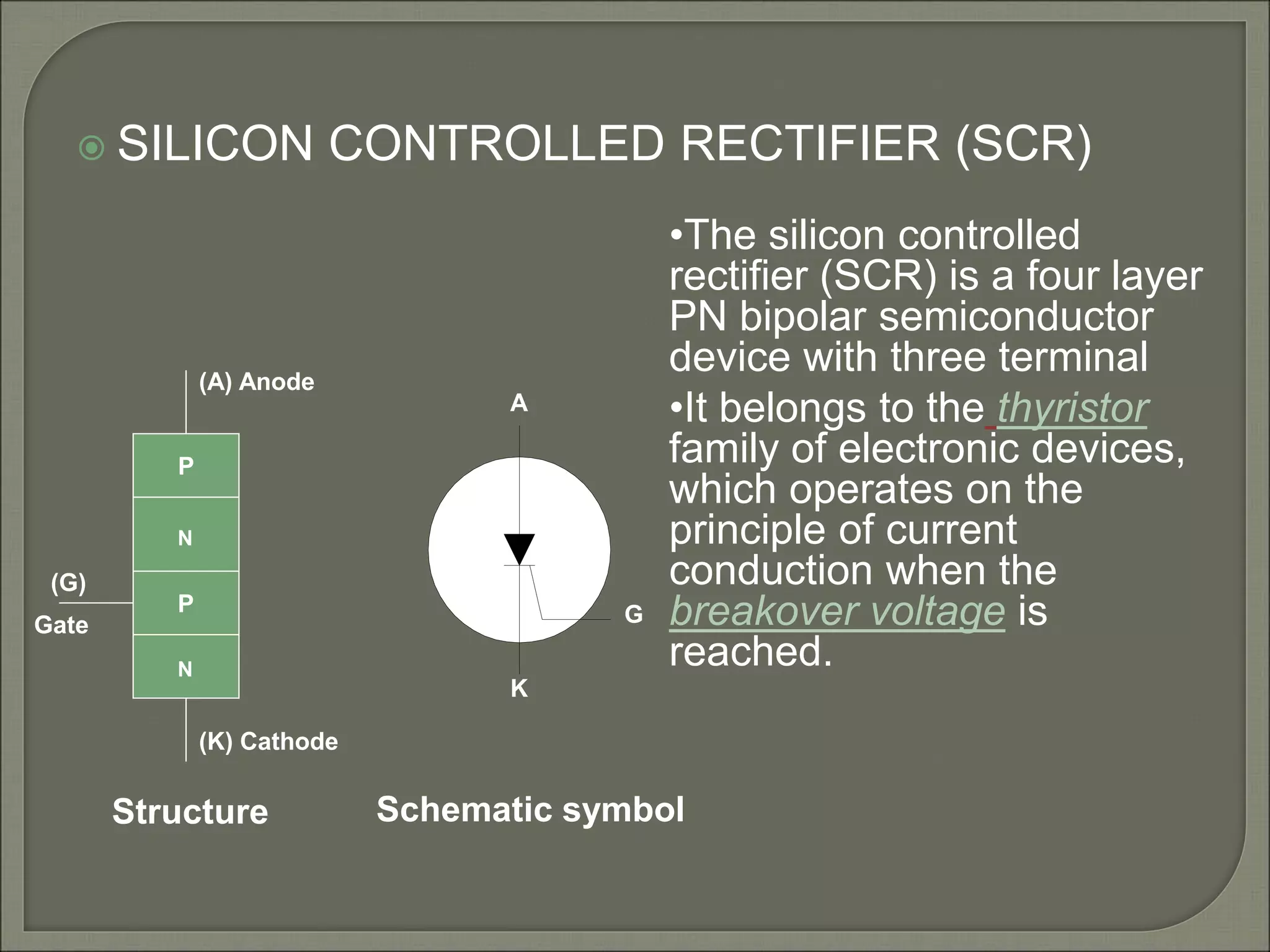 THYRISTOR.ppt | Consumer Electronics | Technology & Computing