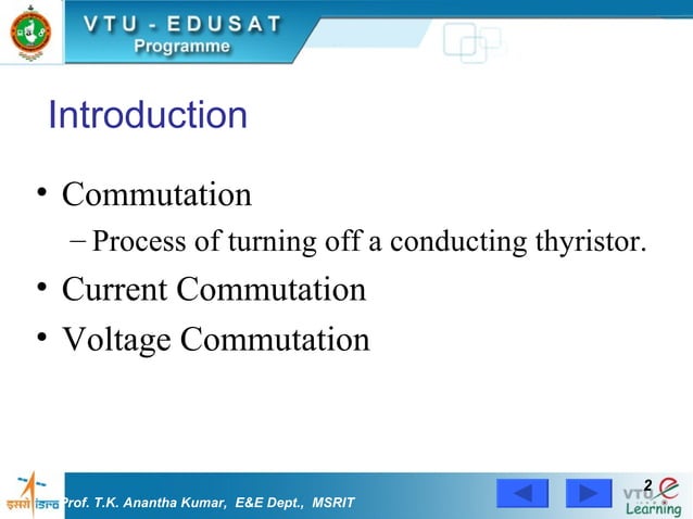 Thyristor Commutation Techniques | PPT