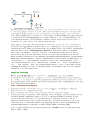 Thyristor basics | PDF