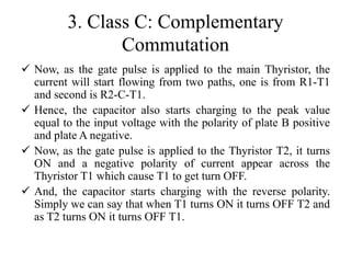 Thyristor commutation techniques | PPTX