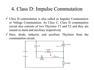 Thyristor commutation techniques | PPTX
