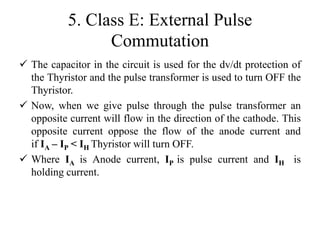 Thyristor commutation techniques | PPTX