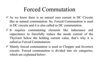 Thyristor commutation techniques | PPTX