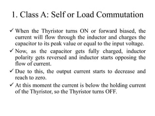 Thyristor commutation techniques | PPTX