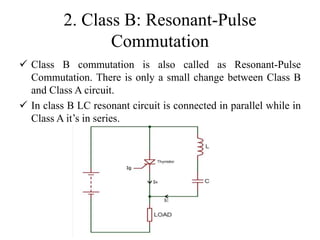 Thyristor commutation techniques | PPTX
