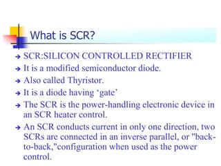 Thyristor controllers and solid state relay concept & applications | PDF