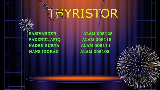 Thyristor | PPTX