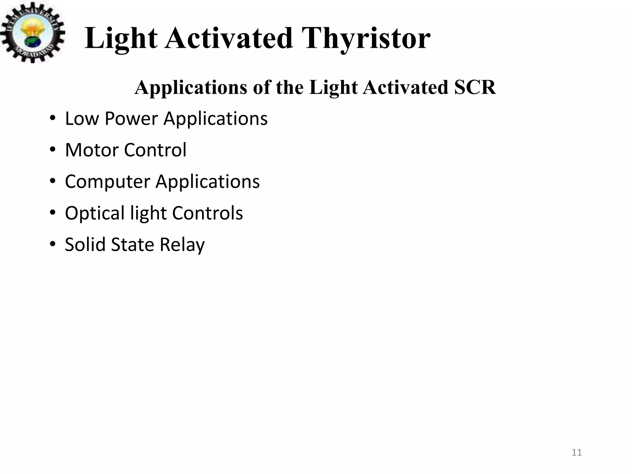 Thyristor family | PPTX