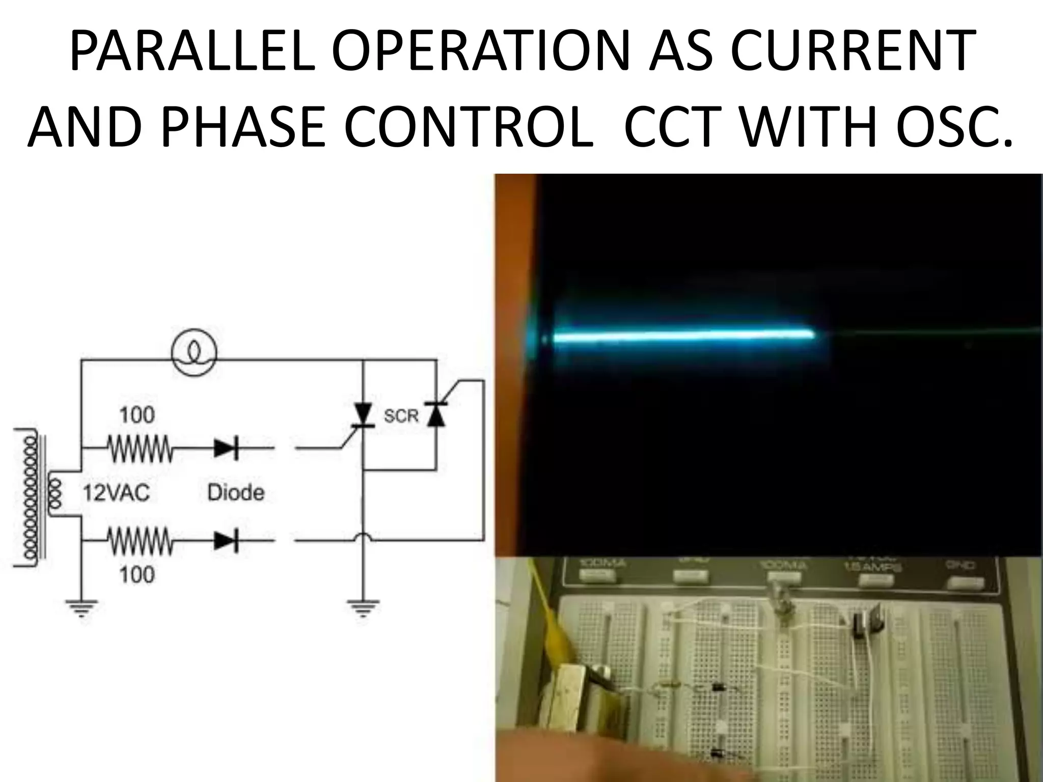 Thyristors and its series and parallel combinations | PPTX
