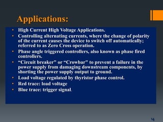 Thyristors, its types | PPTX