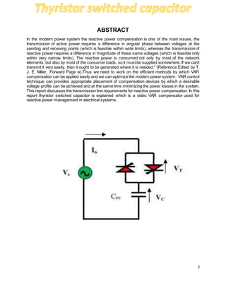 Thyristor switched capacitor | DOCX