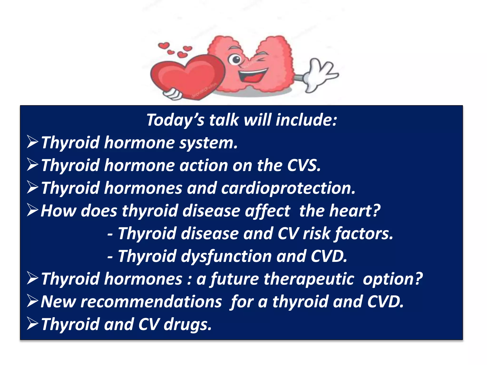 Thyroid Hormones and Cardiovascular Function and Diseases | PPTX