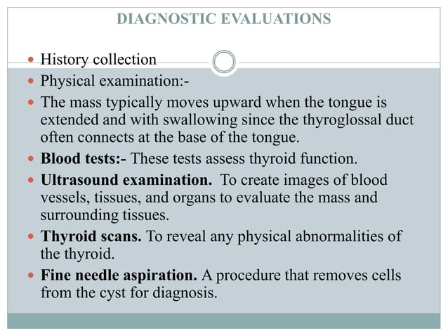 Thyroglossal duct cyst | PPTX | Thyroid Disorders | Endocrine and Metabolic Diseases