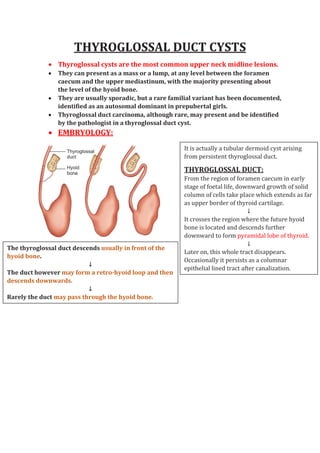 Thyroglossal duct cysts | PDF