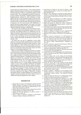 Clinical picture of endemic cretinism in central Apennines (Montefeltro ...