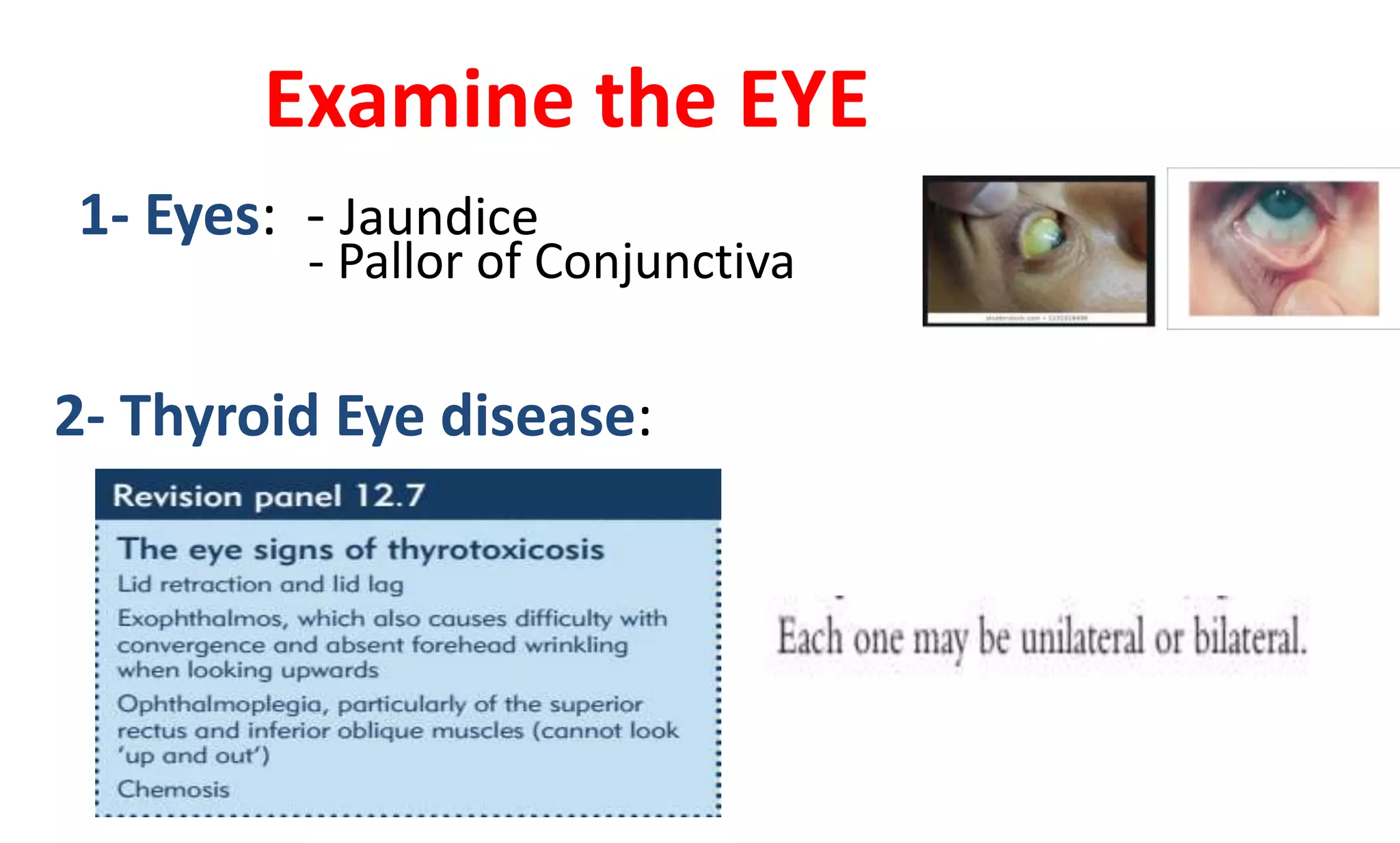 Thyroid History and Physical Examination | PPTX