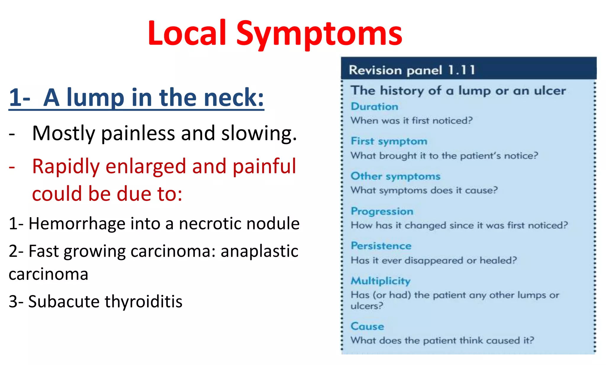 Thyroid History and Physical Examination | PPTX