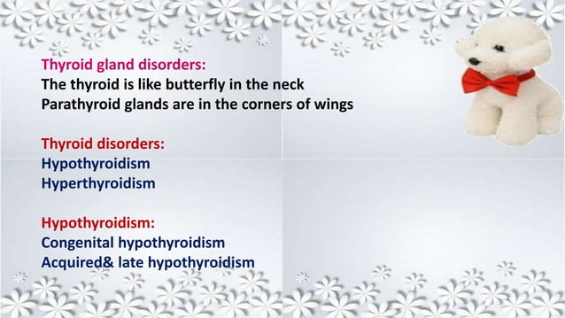thyroid. Disorder hyperthyroidism and hypothyroidism | PPTX