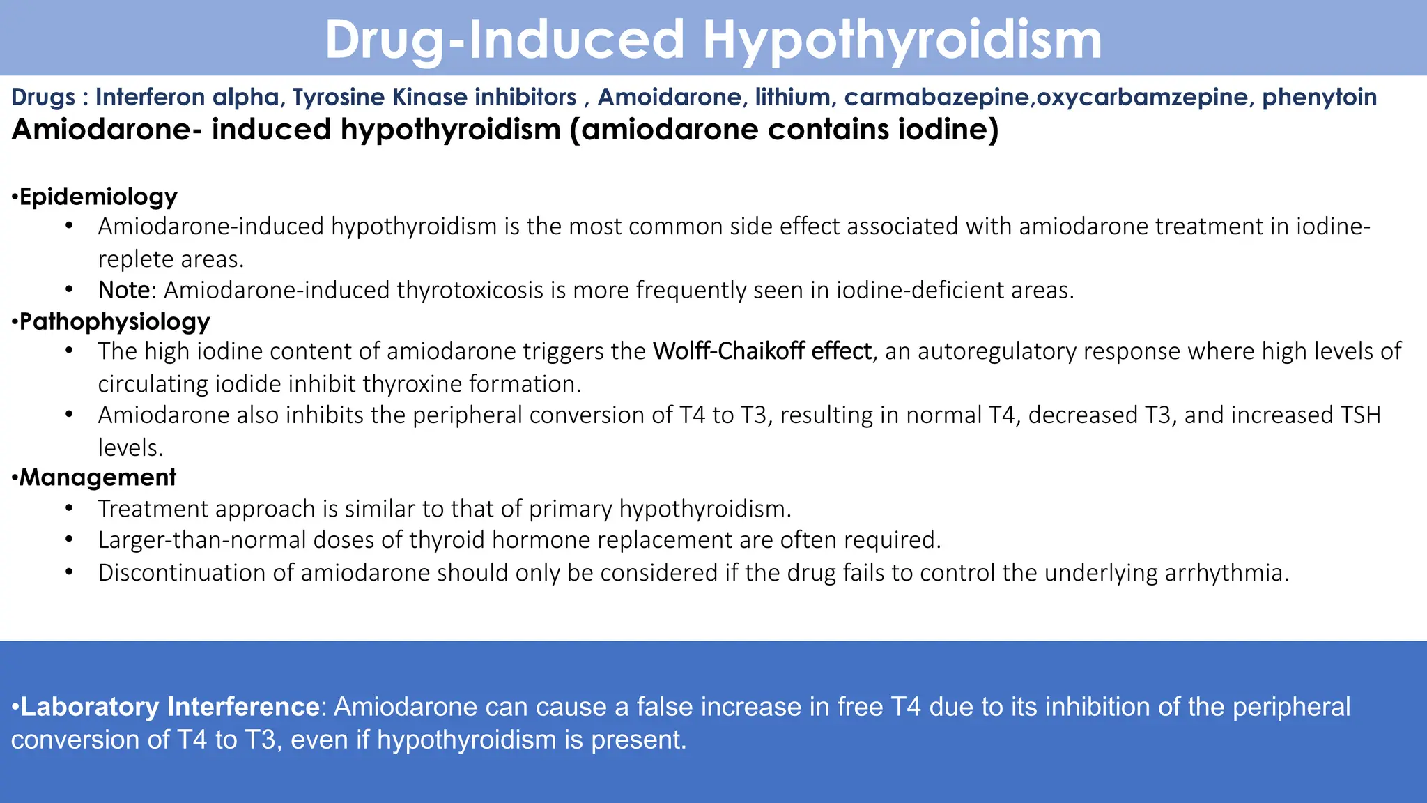 Thyroid disorders and their management, hypothyroidism ...