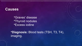 thyroid PREVENTION,TYPES AND ITS TREATMENT | PPTX
