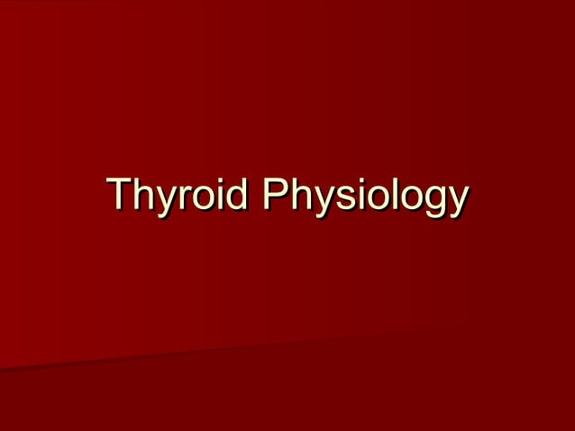 Thyroid Benign Slides Ppt