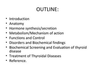 Thyroid functions and disorders presentation | PPT