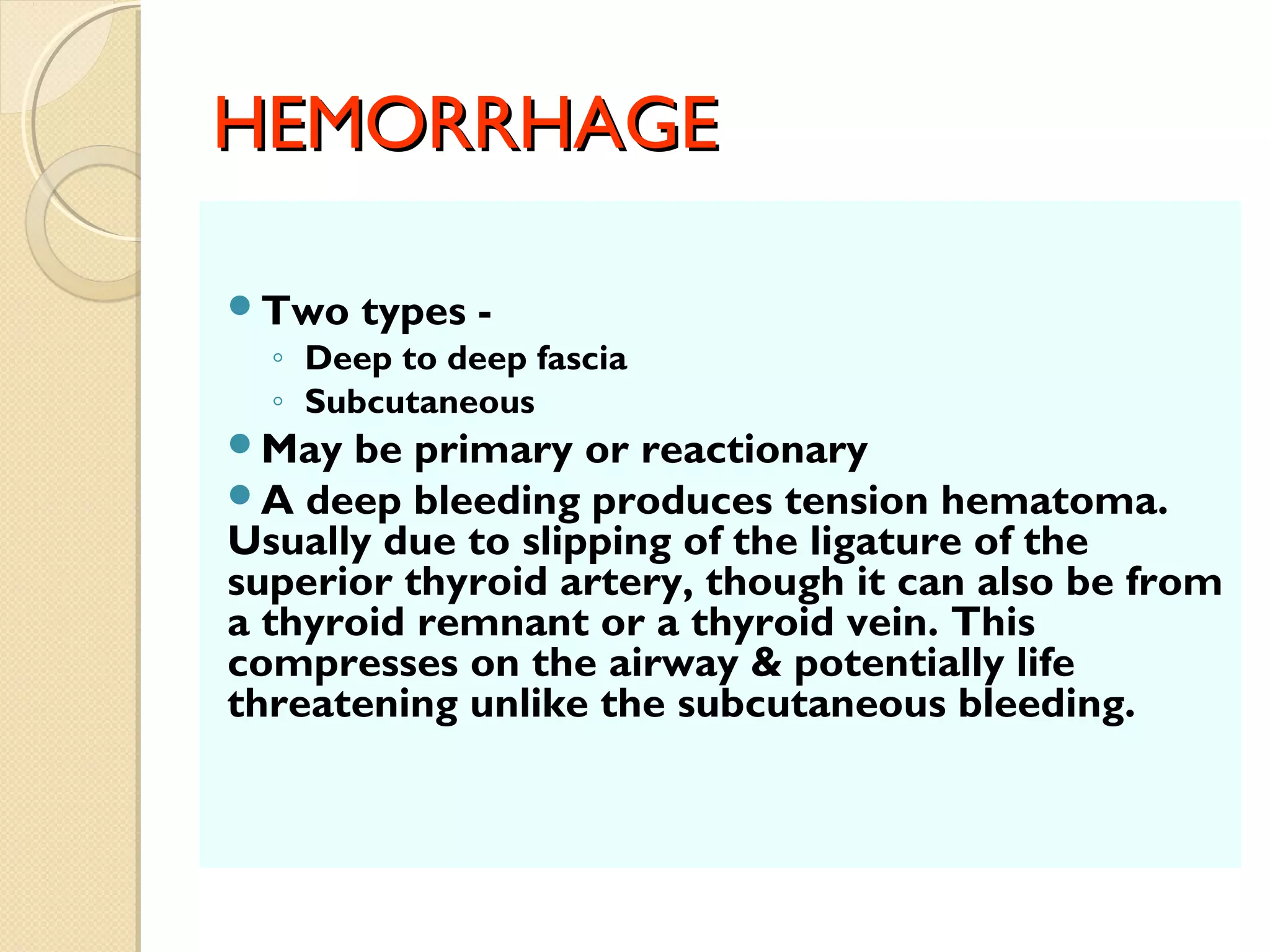 Thyroid surgery complications | PPT
