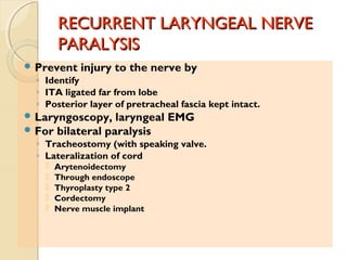 Thyroid surgery complications | PPT