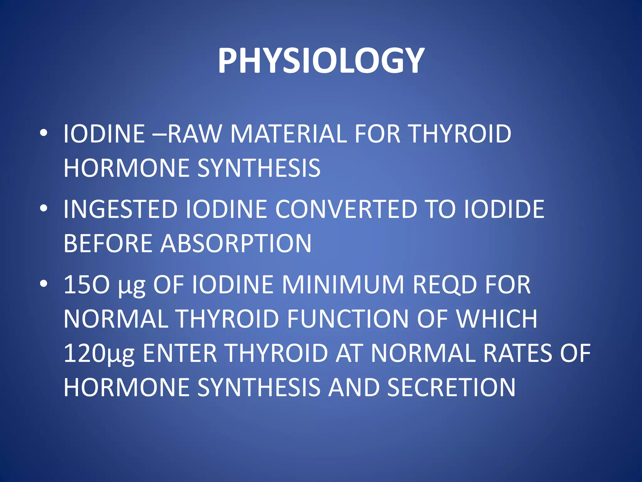 Thyroid anatomy and physiology | PPTX