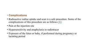 Diagnosis of thyroid disease(Radio active iodine uptake) pptx | PPTX