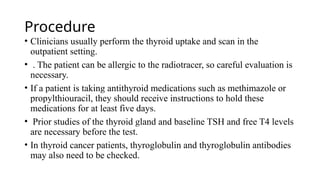 Diagnosis of thyroid disease(Radio active iodine uptake) pptx | PPTX