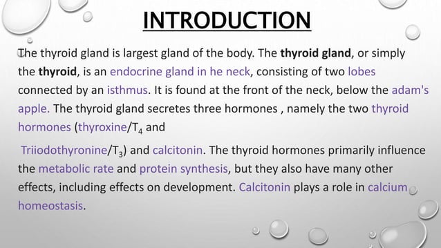 Thyroid gland :- structure and function | PPTX