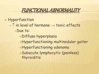 Thyroid anatomy and pathology | PPTX