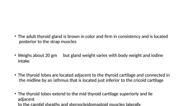 thyroid anatomy and physiology ppt .pptx | Thyroid Disorders ...