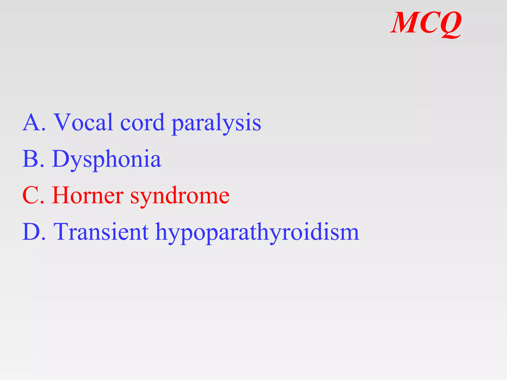Thyroid Anatomy, Pysiology, Development MCQ.pptx