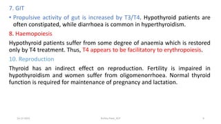 Drug use in Thyroid and Anti Thyroid analogue.pptx | Thyroid Disorders | Endocrine and Metabolic ...