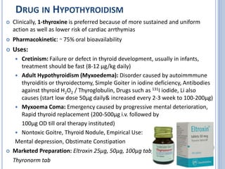 Thyroid and anti thyroid drugs | PPTX