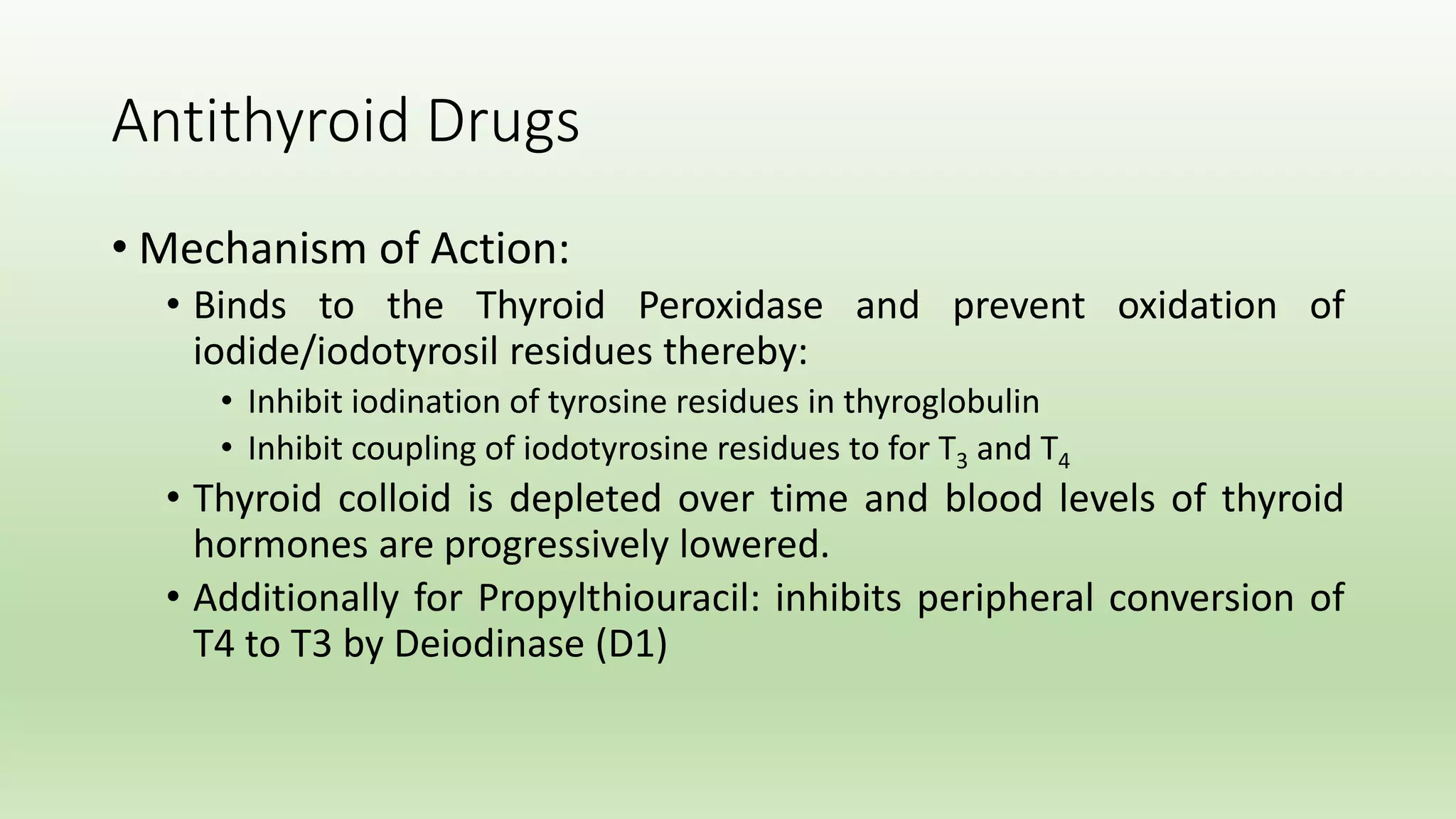 Thyroid and antithyroid drugs | PPTX