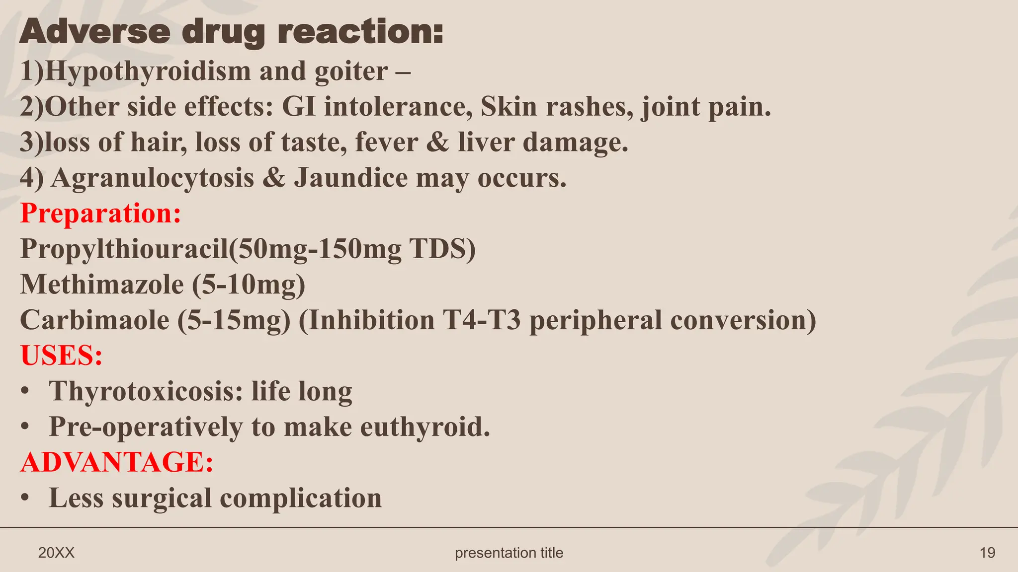 Thyroid and anti-thyroid drugs. Synthesis of thyroid hormone | PPTX