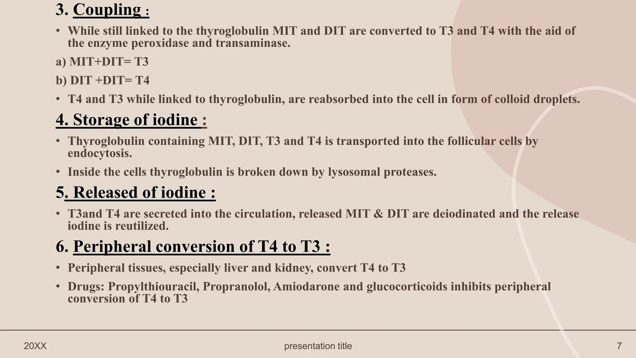 Thyroid and anti-thyroid drugs. Synthesis of thyroid hormone | PPTX
